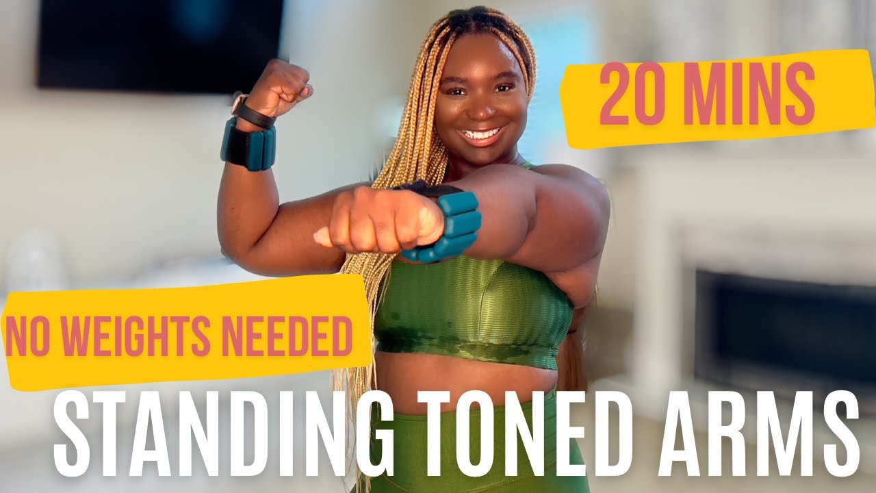 20mins Standing TONED Arm Workout No Weights Beginner Friendly|Alexis ...