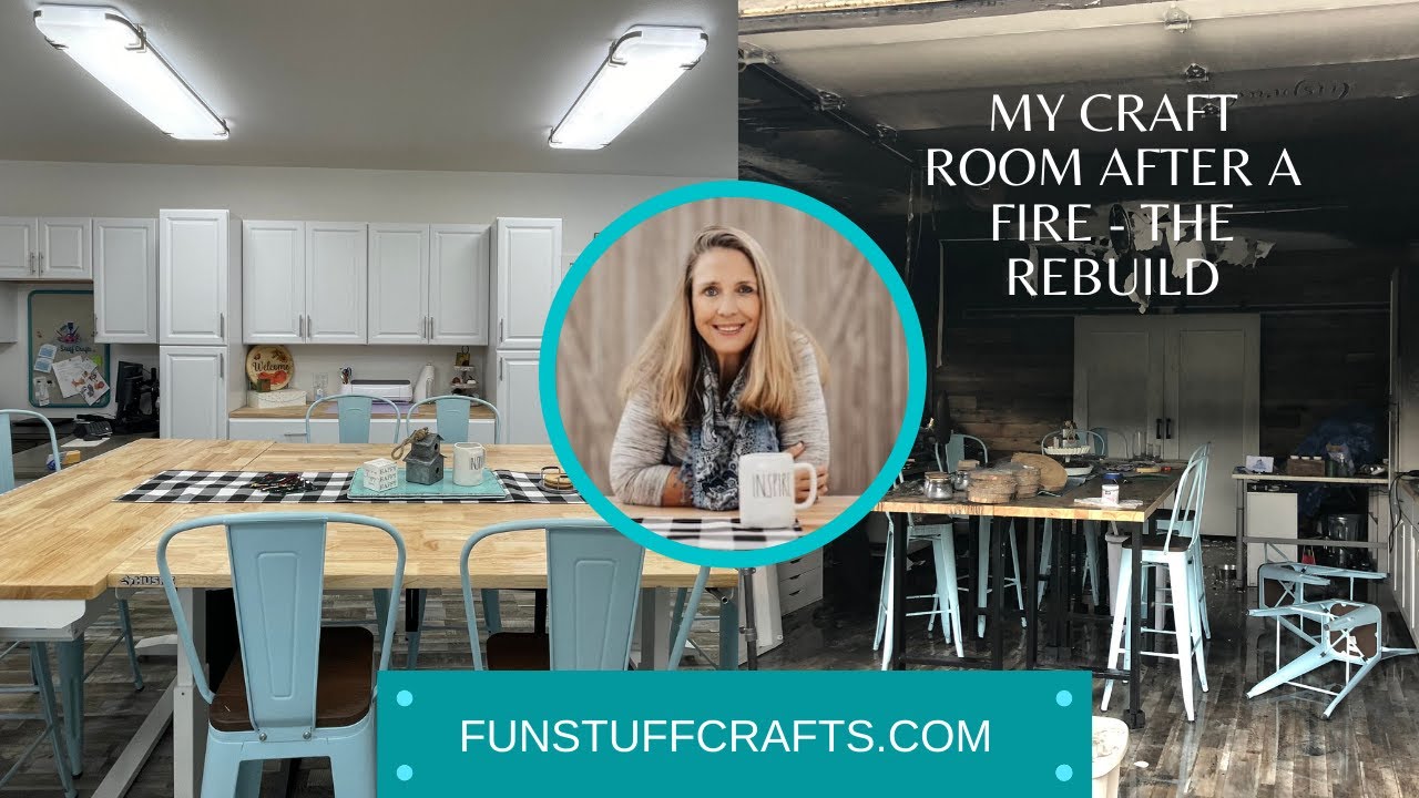 My CRAFT ROOM After a FIRE - The REBUILD - YouTube