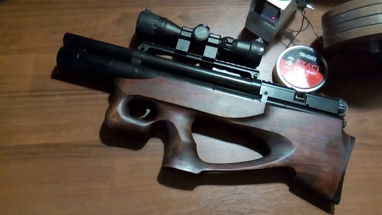 Crosman 1377 PCP крюгера «буллпап» - 5.5mm, lw300mm - YouTube