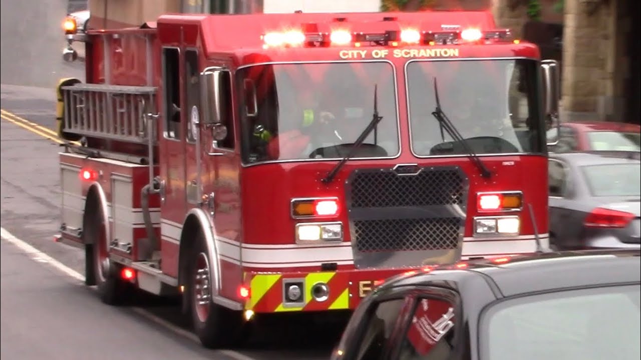 Scranton Fire Department Engine 4 Responding - YouTube