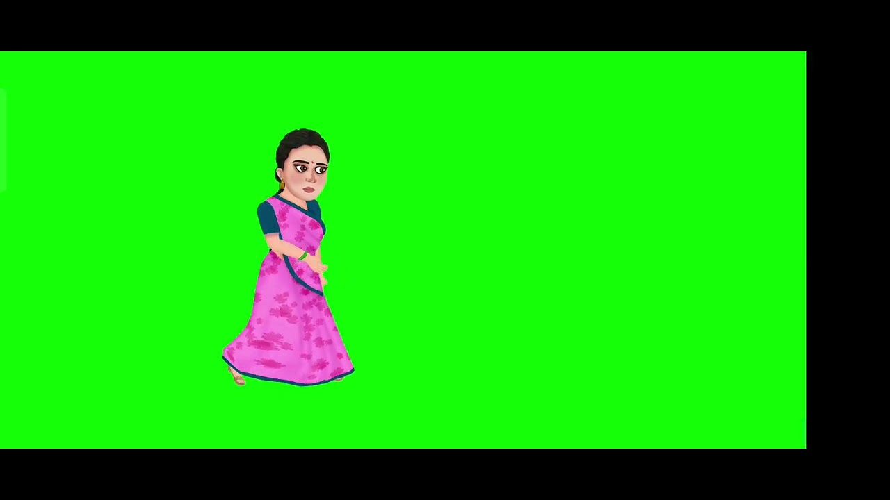 Greenscreen walking lady video for free animations download - YouTube