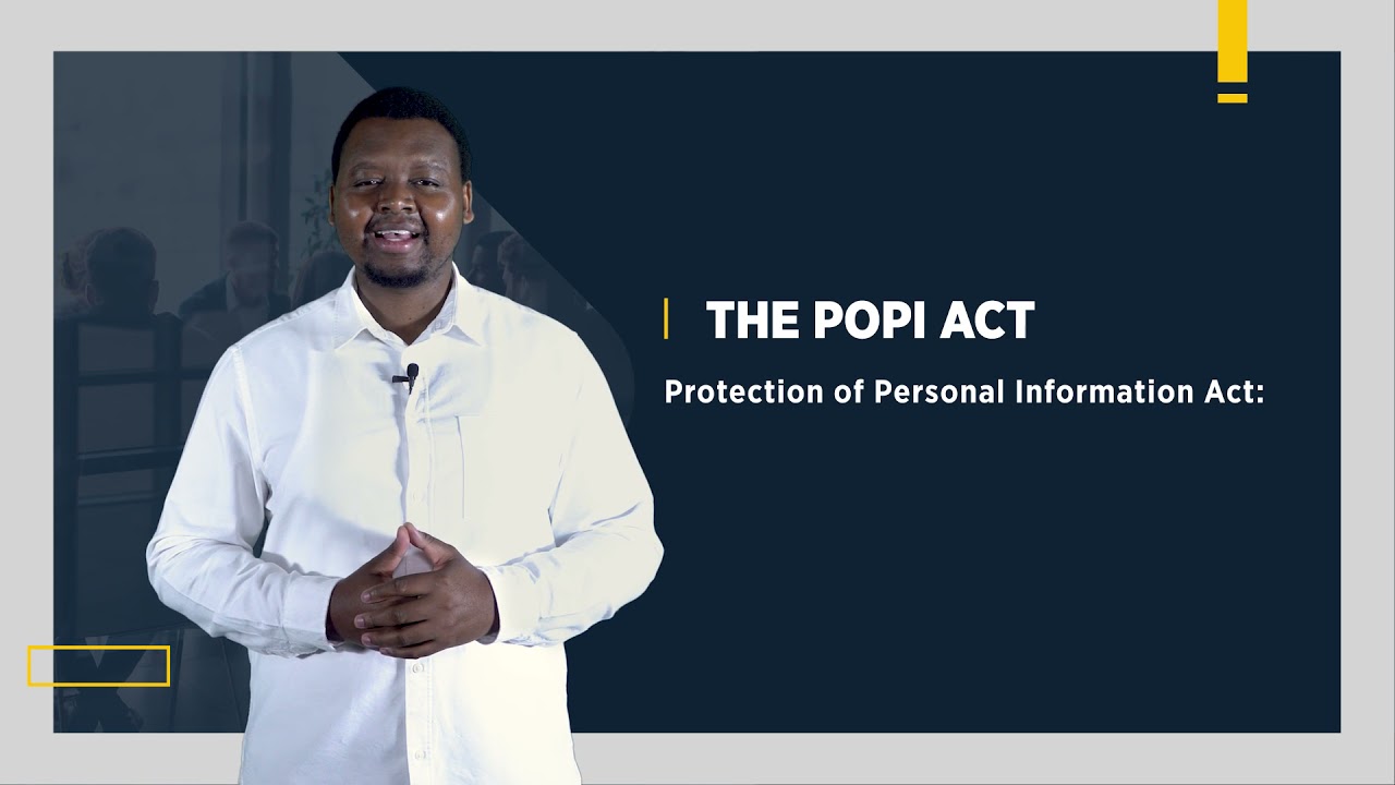The principles and legislation of the POPI Act - YouTube