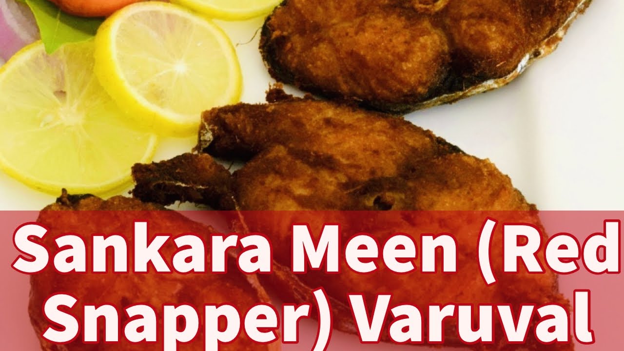 Red Snapper Fish Fry | சங்கர மீன் வறுவல் | Meen Varuval Recipe In Tamil ...