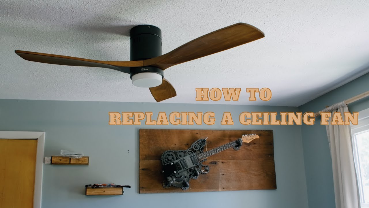 How to install a ReLa Mall low profile ceiling fan - YouTube