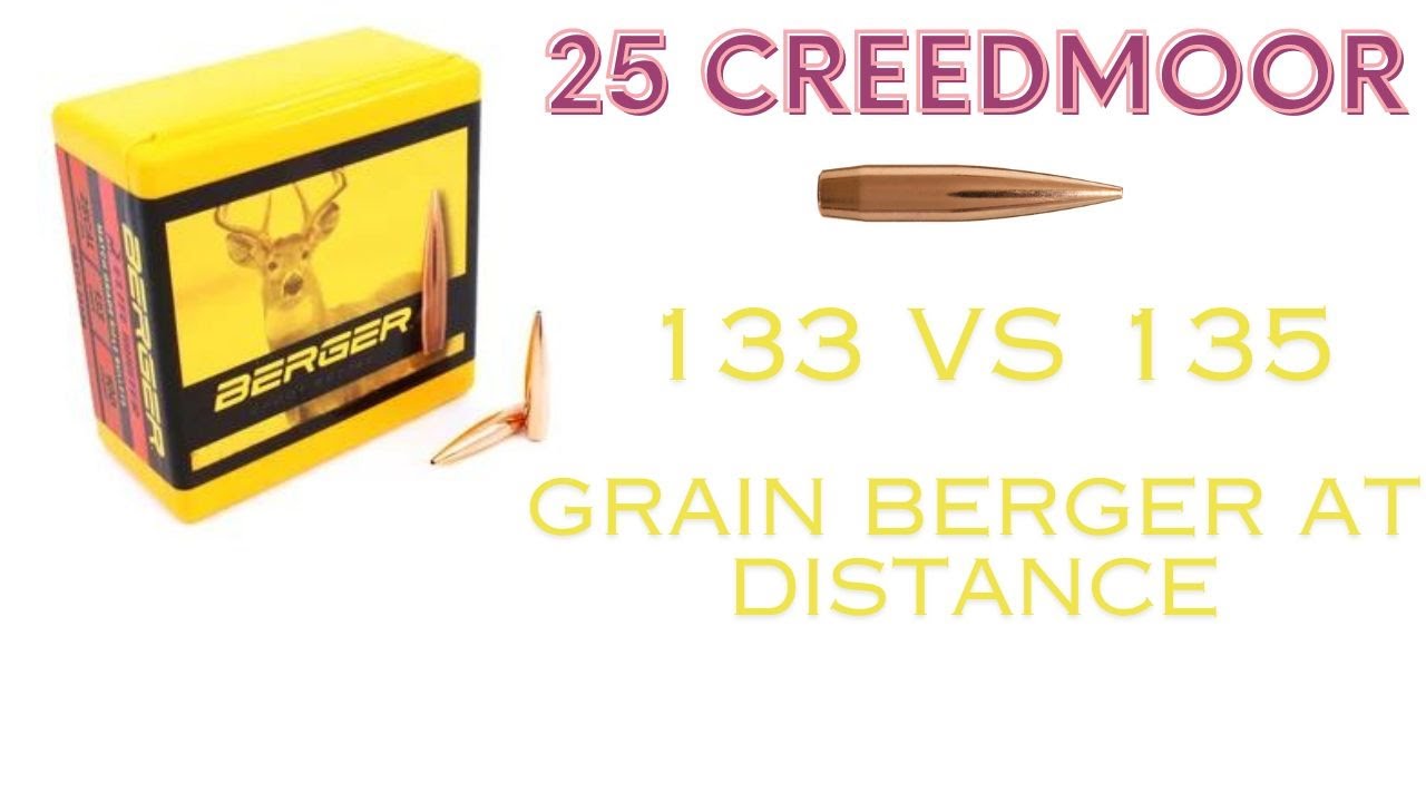 Berger 133 vs 135 grain bullet - accuracy test at distance - YouTube