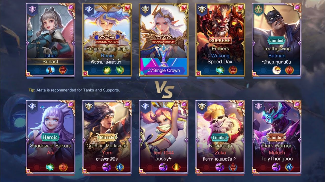 ROV/AOV/COT - Rank match EP.1199 - Ishar (Midlane) SS26 - YouTube