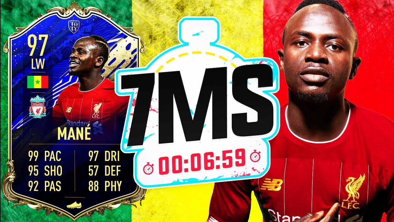 Huge Discard 97 Team Of The Year Mane 7 Minute Squad Builder Fifa