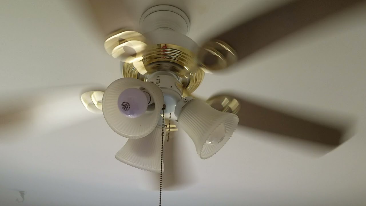 2001 Hampton Bay Bridgeton ceiling fan. - YouTube