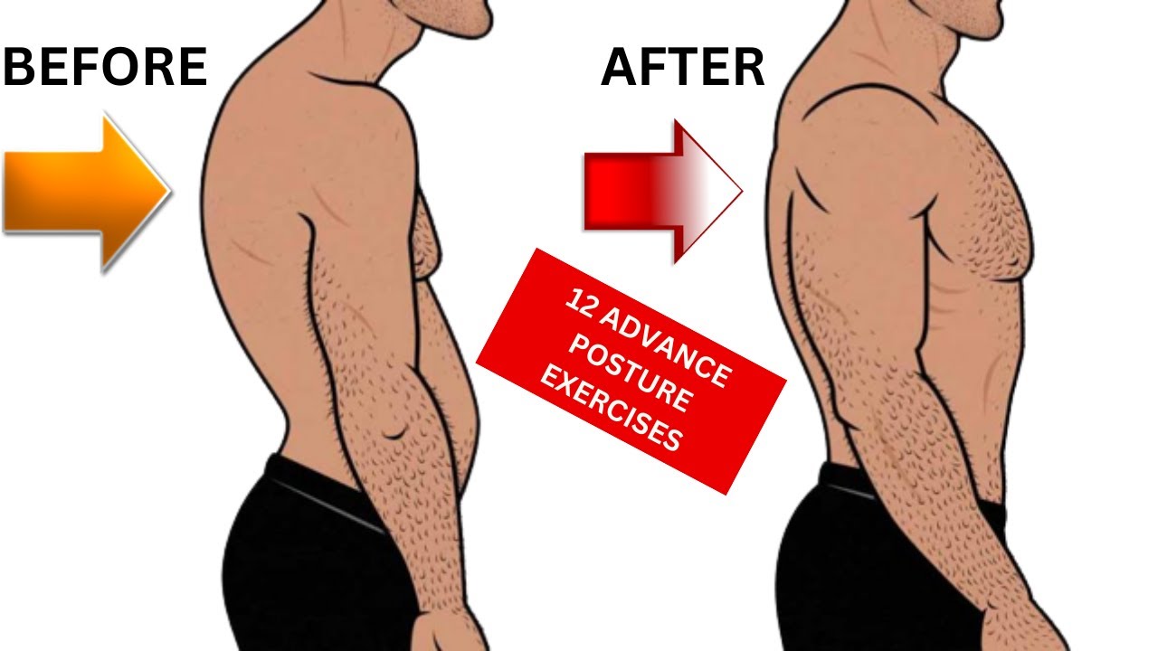 BEST 12 POSTURE EXERCISES | Improve Your Posture | How To Correct Your ...