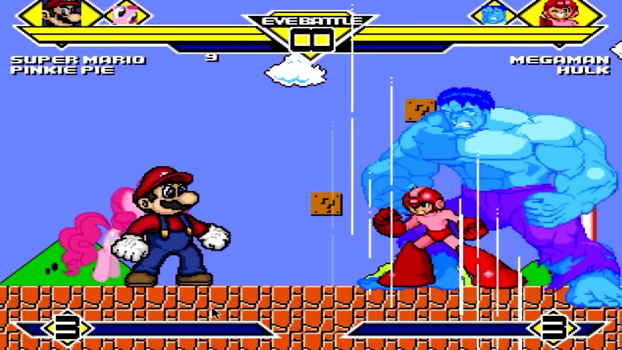 Mugen Survival: Mario (Me) And Pinkie Pie (Extra Battle) - YouTube