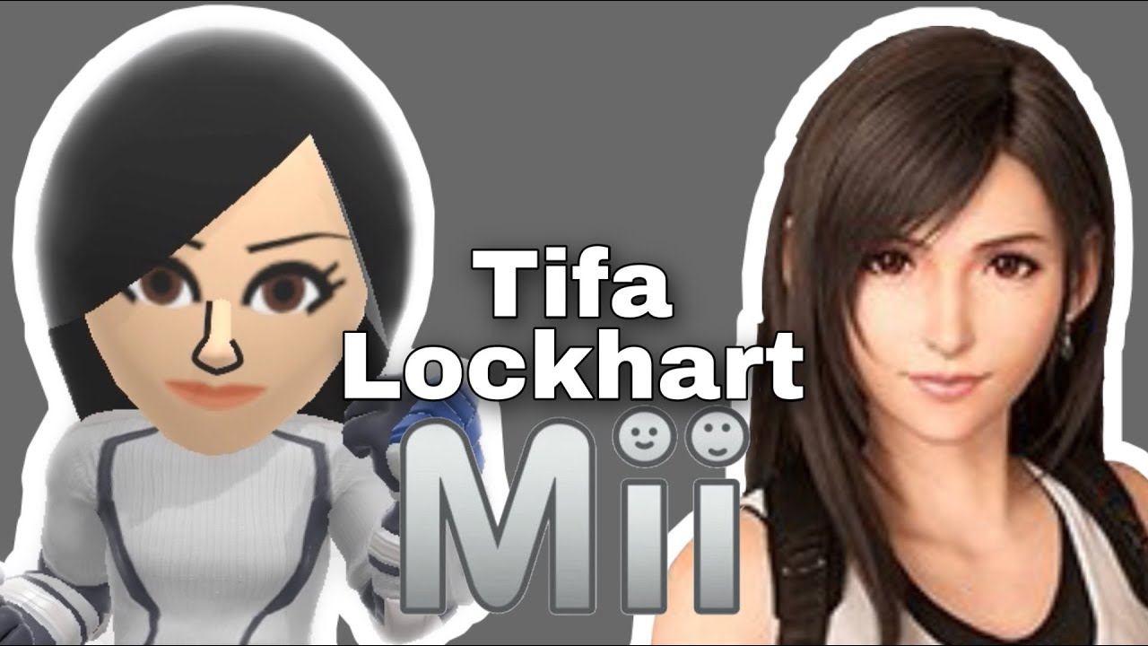 How To Make A Tifa Lockhart Mii - YouTube