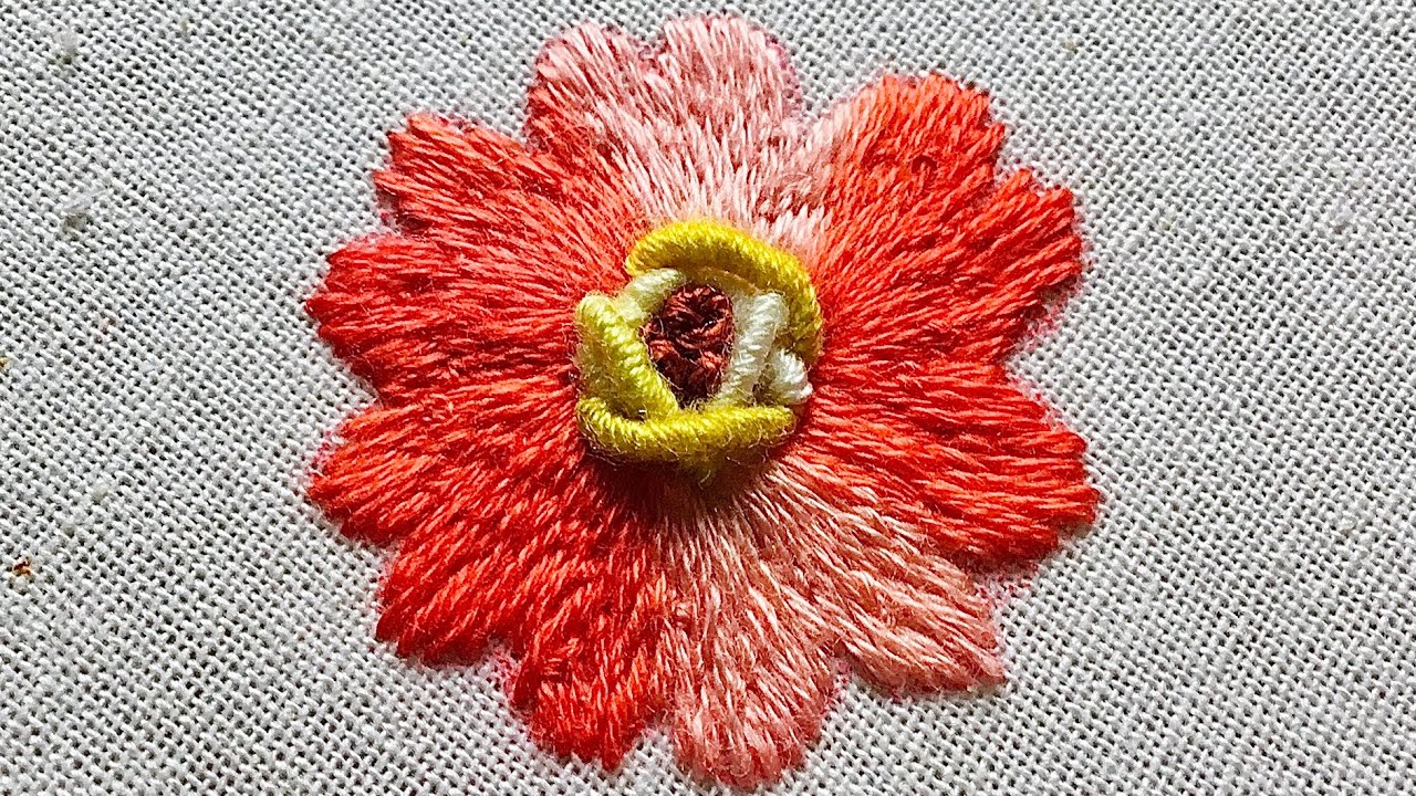 Super easy hand embroidery All Over embroidery design using Kashmiri ...