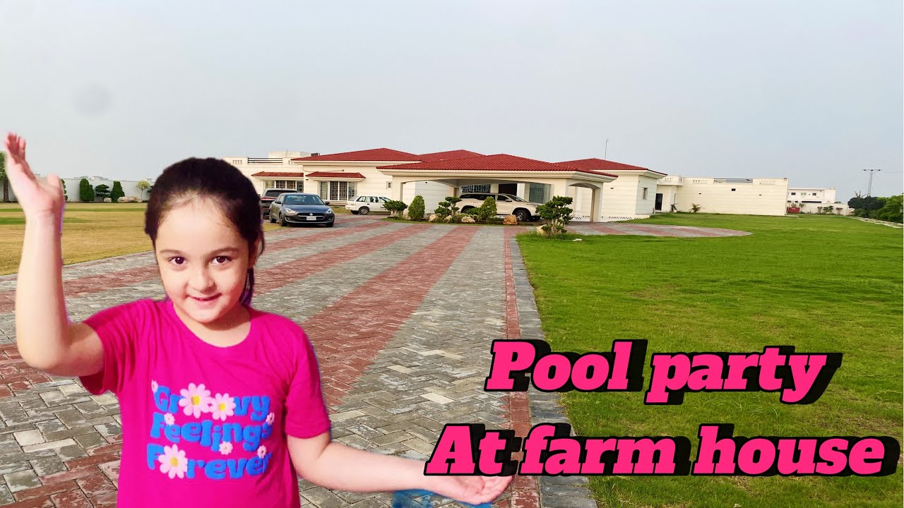 Family picnic || pool party at farm house || full tour of farm house 🏡 ...