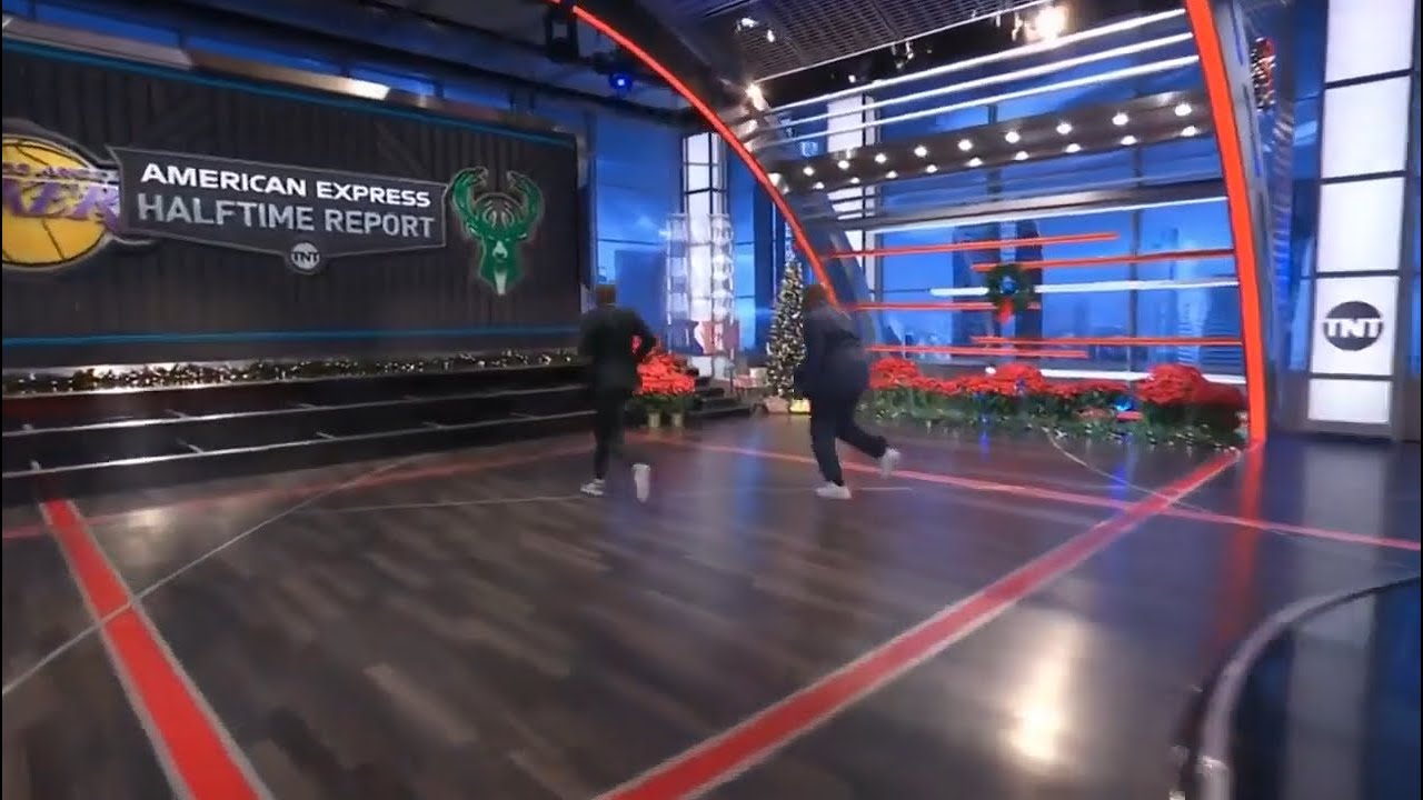 Inside The NBA: Chuck Tries Racing Kenny To The Screen, Loses Miserably ...