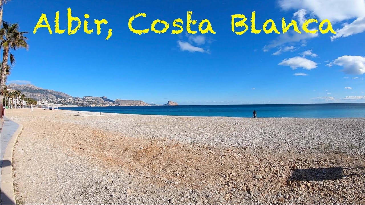 Albir, Costa Blanca, Spain. Walking Tour of the streets heading towards ...