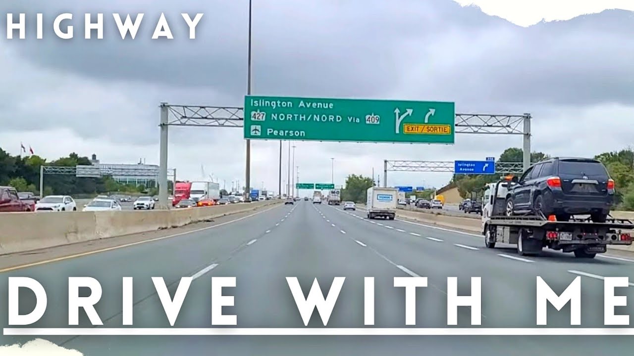 Relaxing Drive With Me | A Highway Drive In Toronto #drivewithme - YouTube