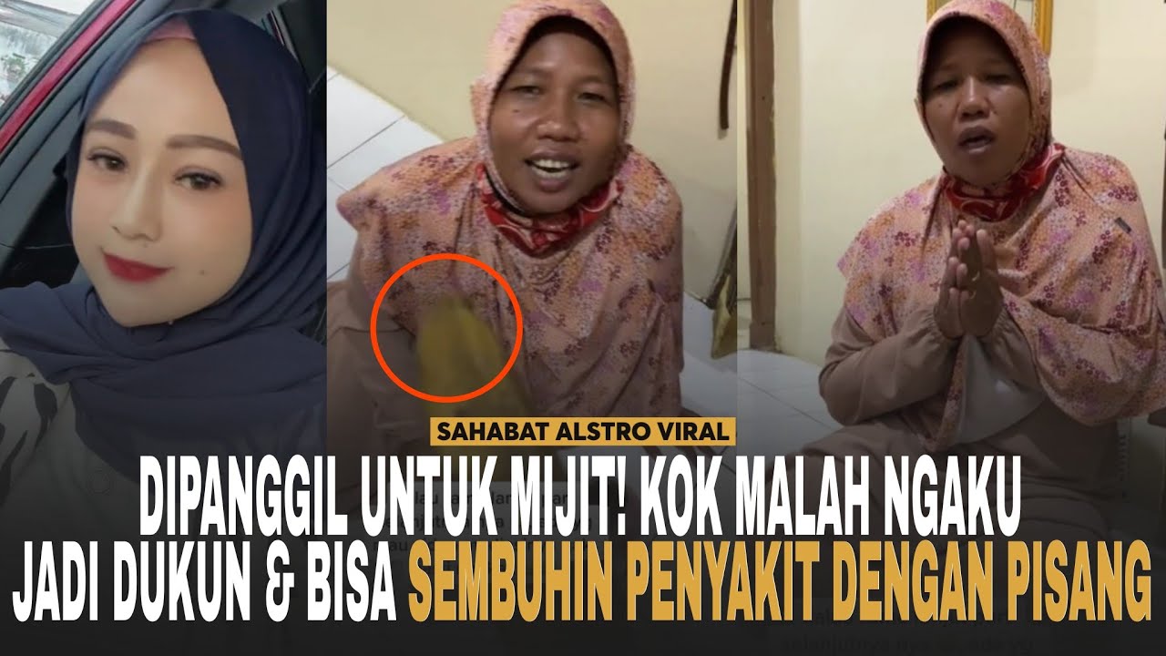 TUKANG PIJIT Ngaku Dukun & Bisa Sembuhin Penyakit Pakai Pisang, Saat Terbongkar Nangis Minta ...