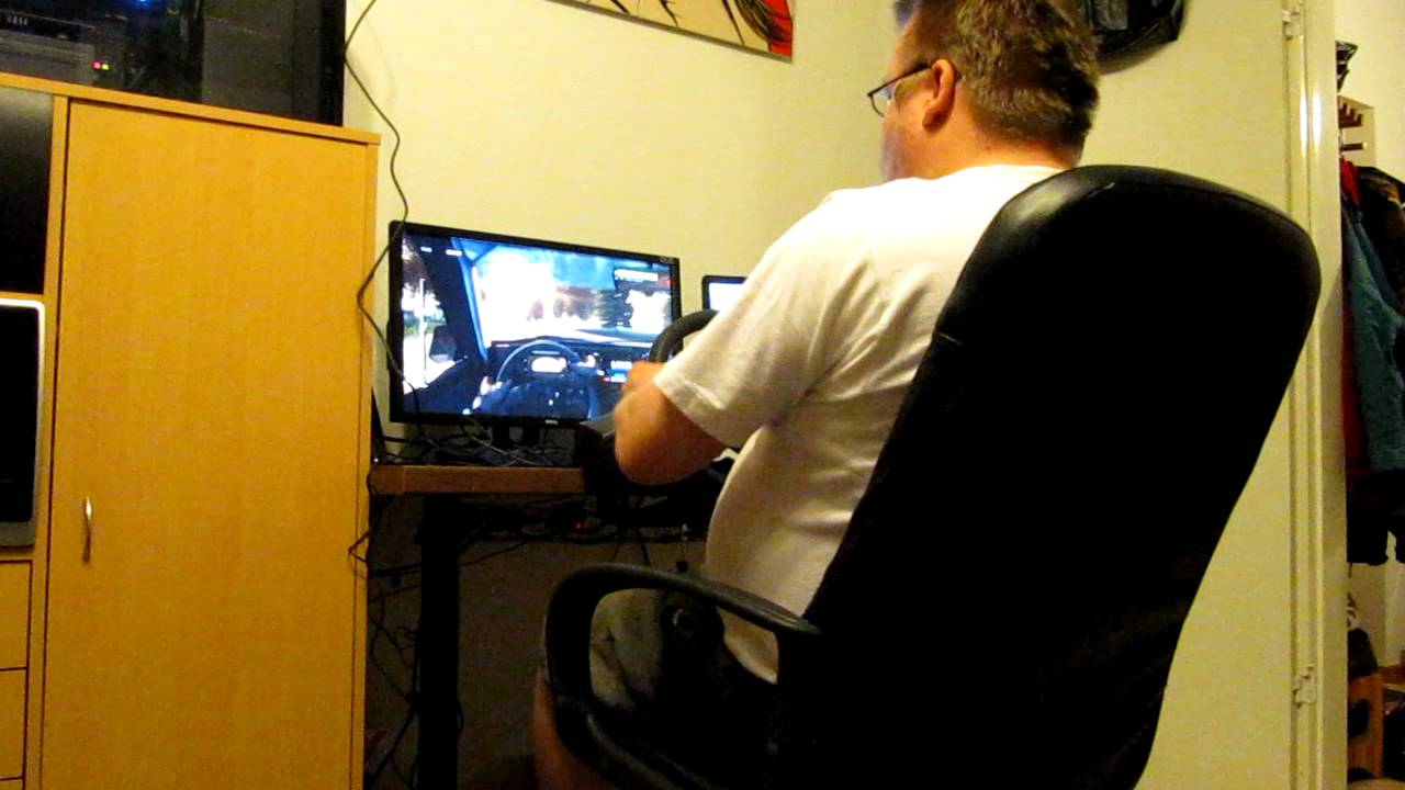 Testing Thrustmaster Ferrari F430 Gaming Wheel (Dirt 3) - YouTube