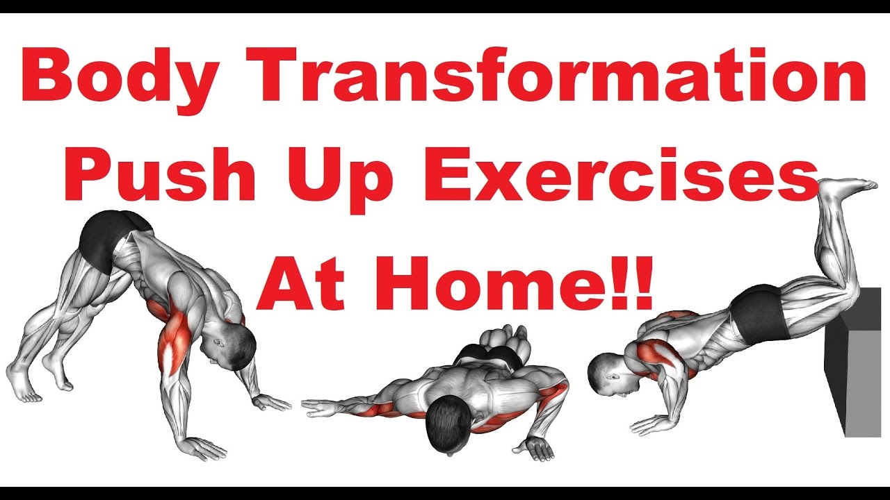 Body Transformation Push Up Exercises at Home! - YouTube