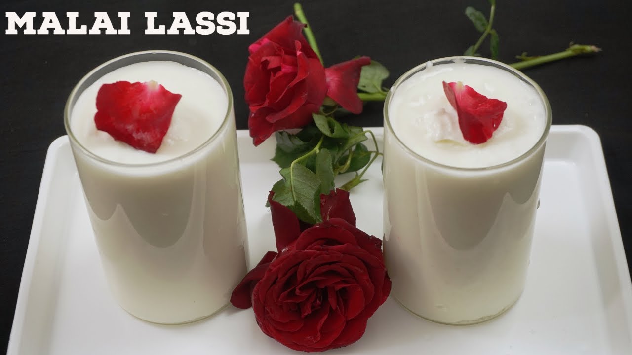खुशबूदार गाढी मलाईदार लस्सी रेसिपी | Malai lassi recipe | summer ...