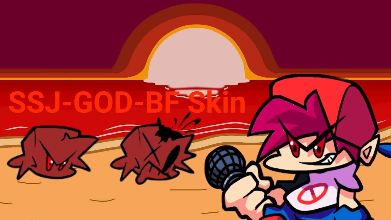 FNF Super Saiyan God Boyfriend Skin. - YouTube