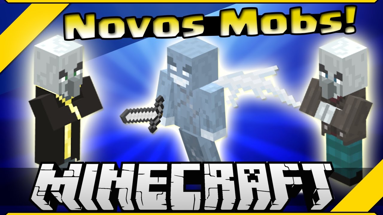 Minecraft: Novos Mobs Vindicator - Evoker - Vex - YouTube