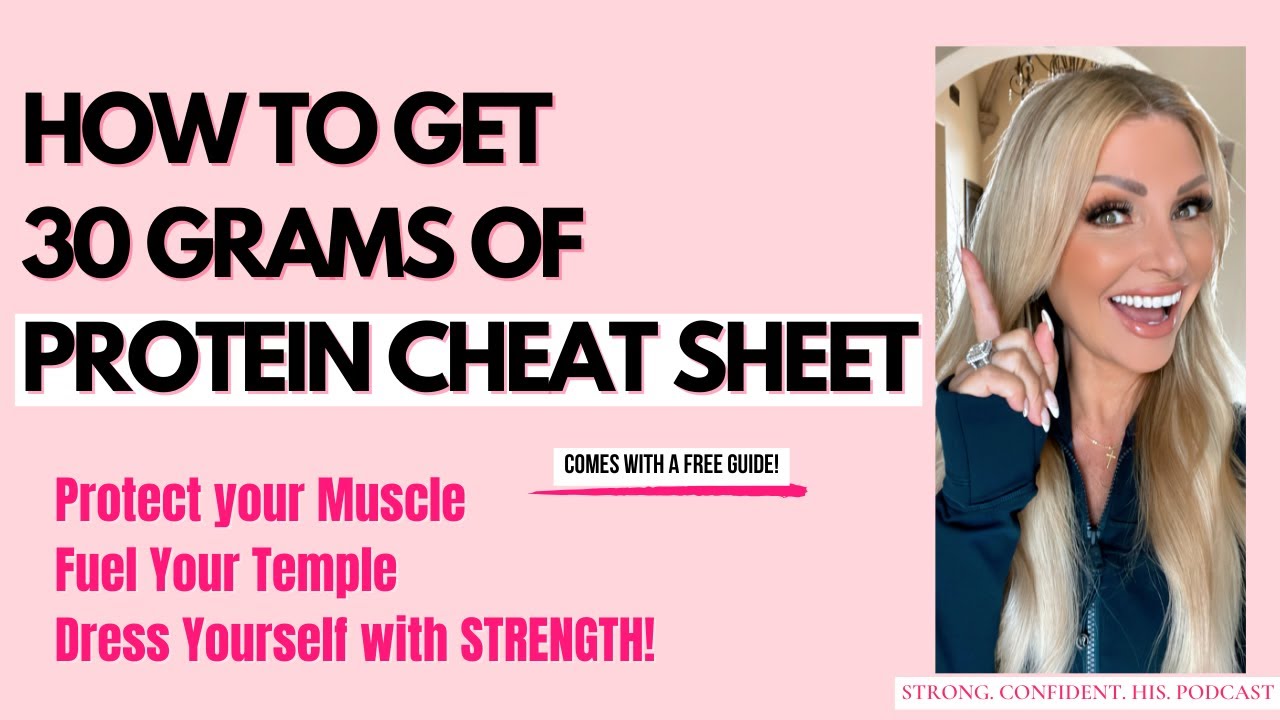 How to Get 25-30 Grams of Protein Cheat Sheet: Protect your Muscle ...