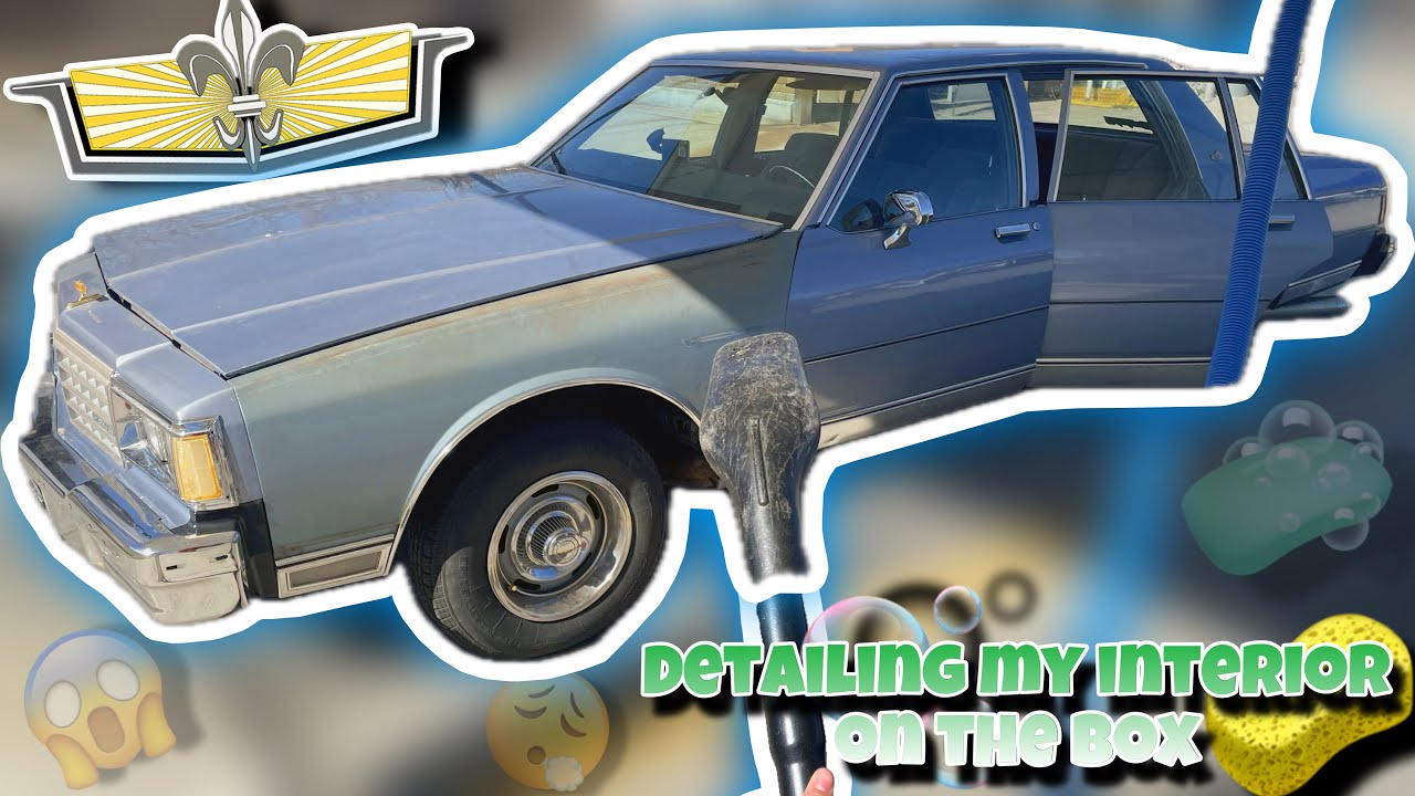 Giving My Box Chevy Interior a Full Quick Detail - YouTube
