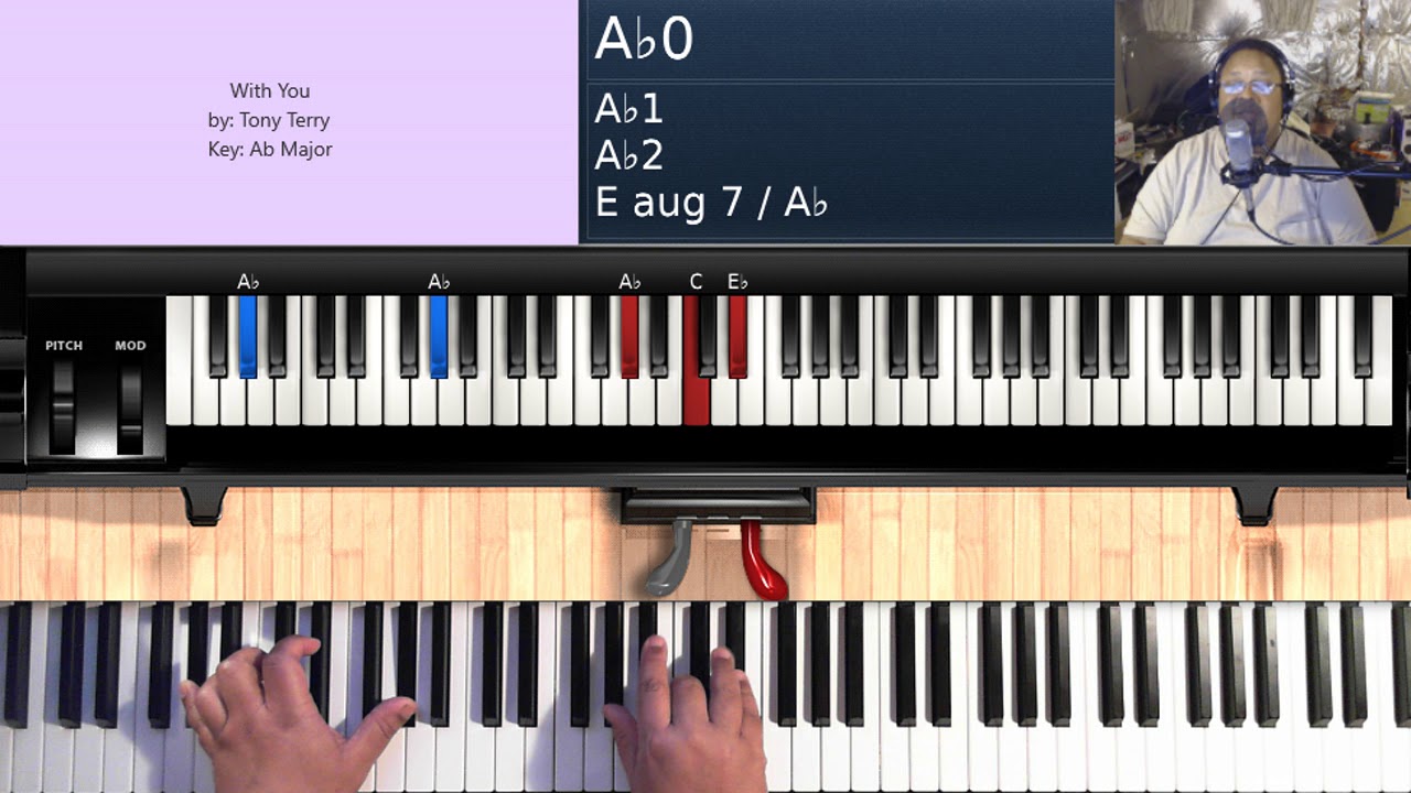 With You (by Tony Terry) - Piano Tutorial - YouTube