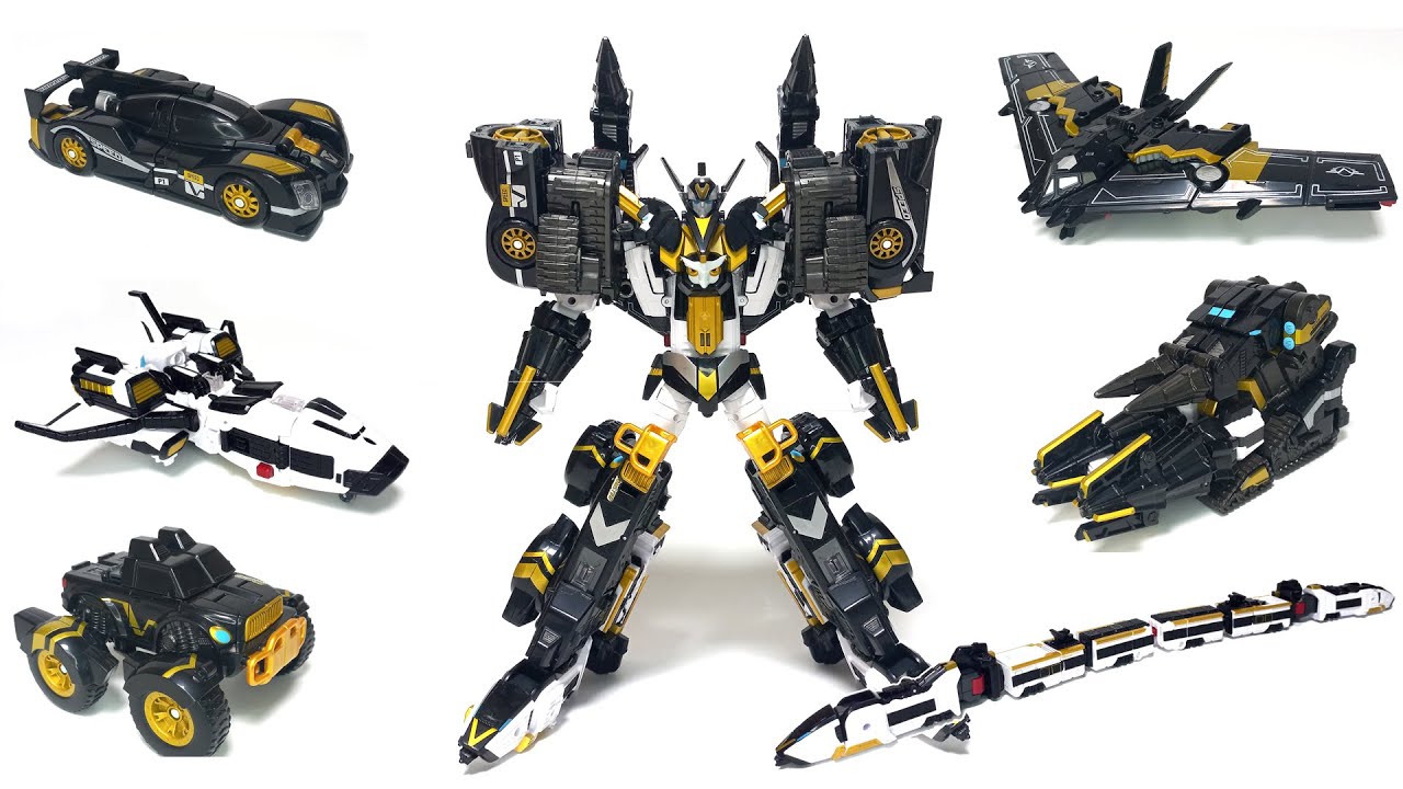 [또봇V] 우주최강 마스터V 블랙에디션 변신 합체 영상 [Tobot V] Master V Ultimate Black ...