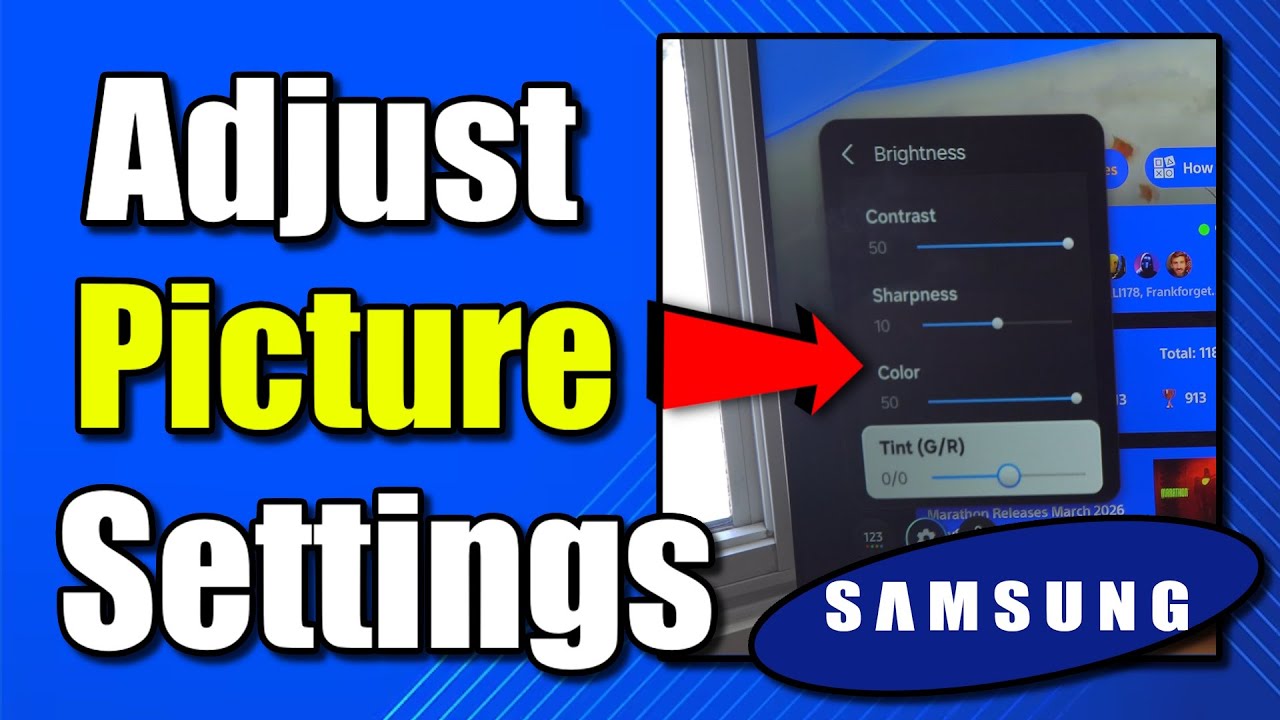 How to Adjust Picture Settings, Brightness & Contrast on Samsung TV ...