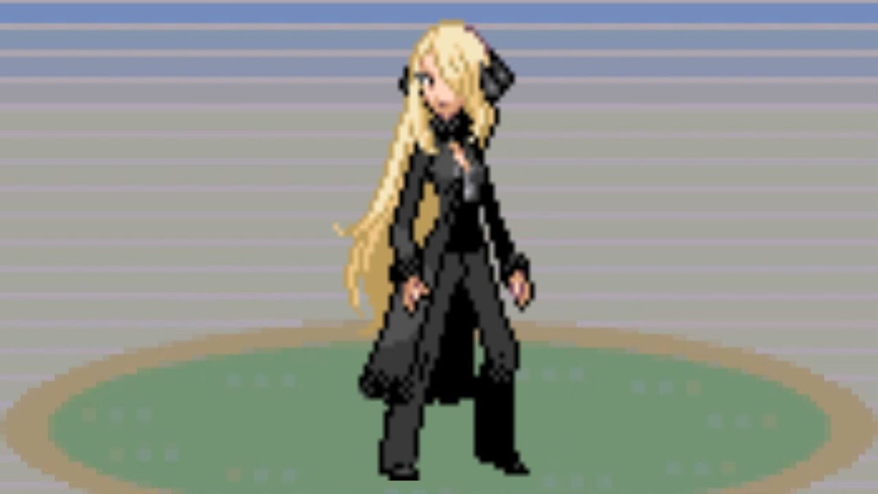 Pokemon Black Pearl Emerald - vs Rival Cynthia (4th Battle) - YouTube