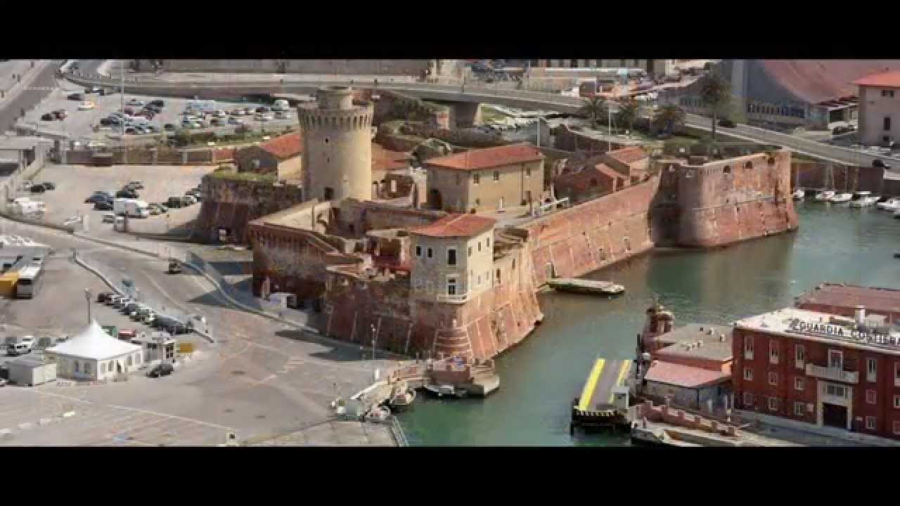 Livorno Fortezza Vecchia e Fortezza Nuova viste dal cielo - slideshow ...