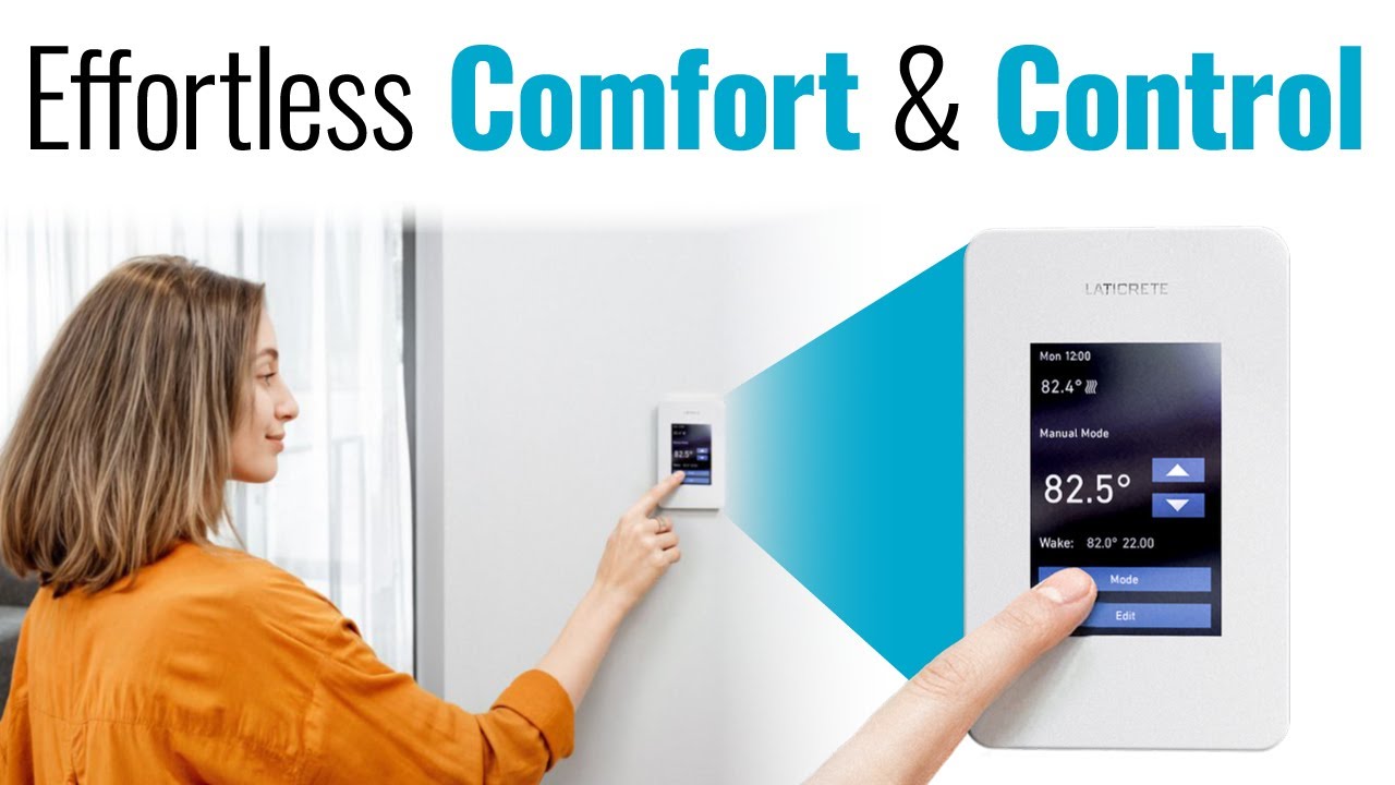 Easy-To-Use STRATA_HEAT™ Programmable LCD Thermostat - YouTube