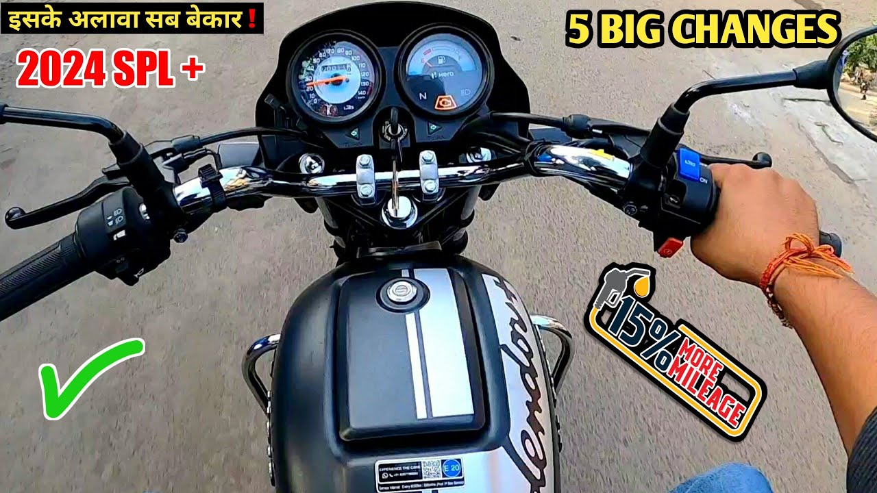 Riding All New HERO Splendor Plus BS6 Sports Edition 2024 || Review ...