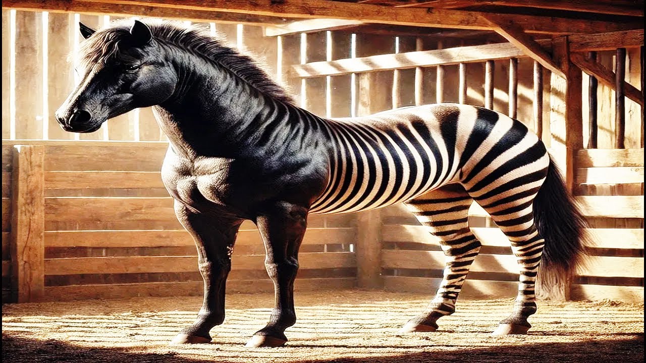 Zebralo: The Fascinating Crossbreed Between Horse and Zebra - YouTube