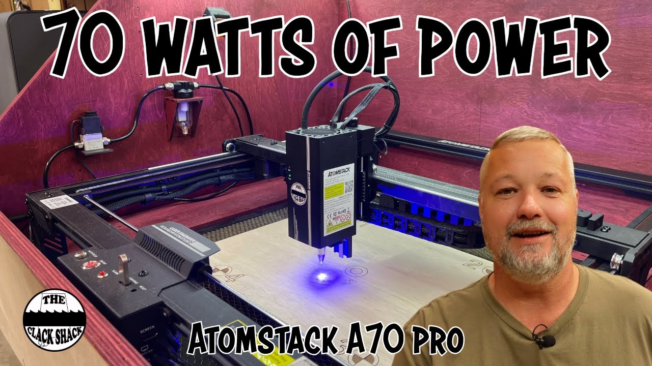 70 watts of power- Atomstack A70 pro - YouTube