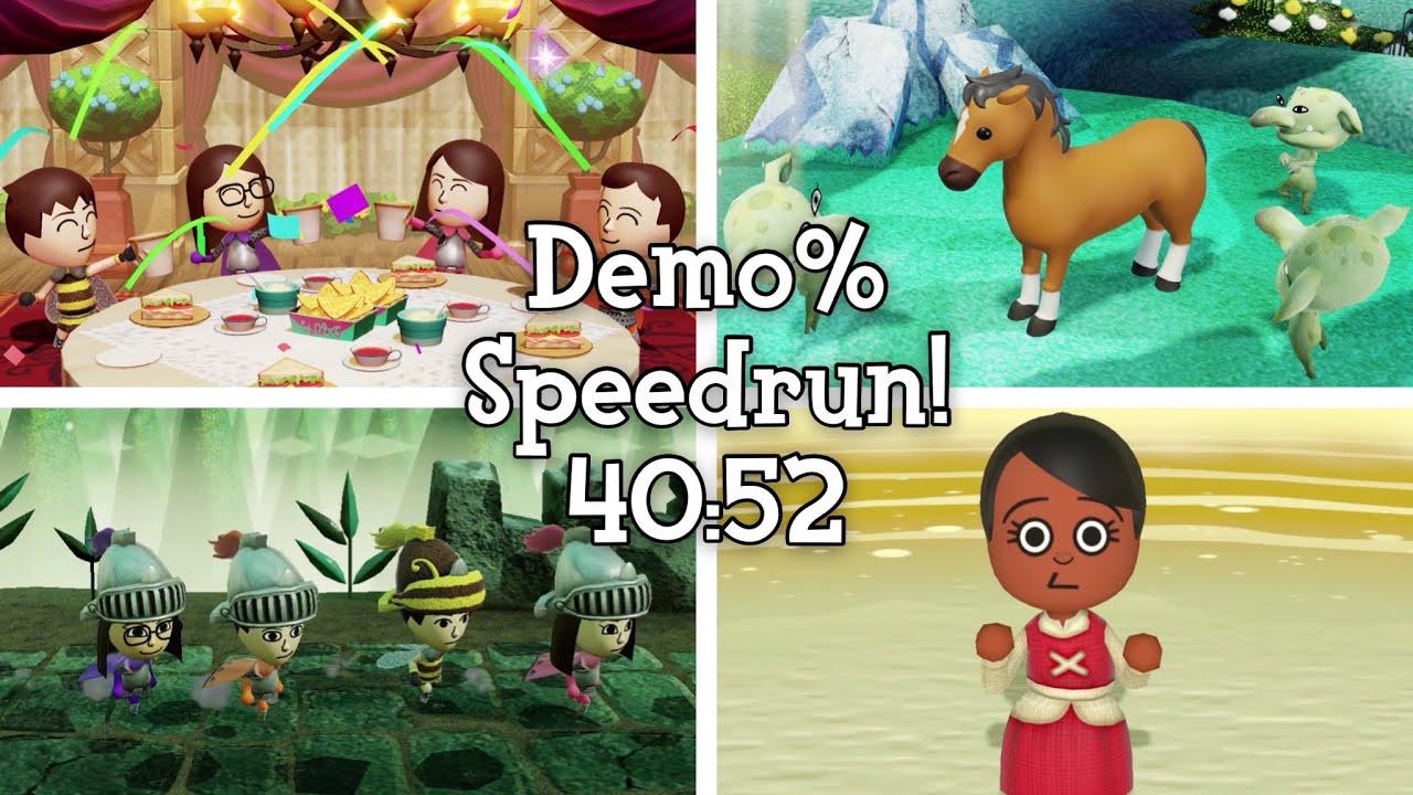 Miitopia Switch Demo Speedrun! (40:52 Demo%) - YouTube
