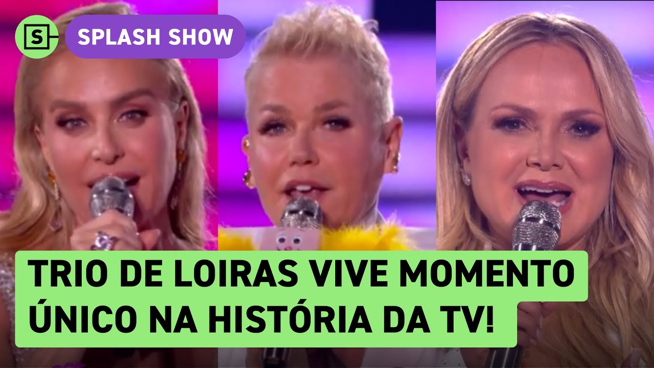 Xuxa, Angélica e Eliana vivem momento inédito no Criança Esperança ...