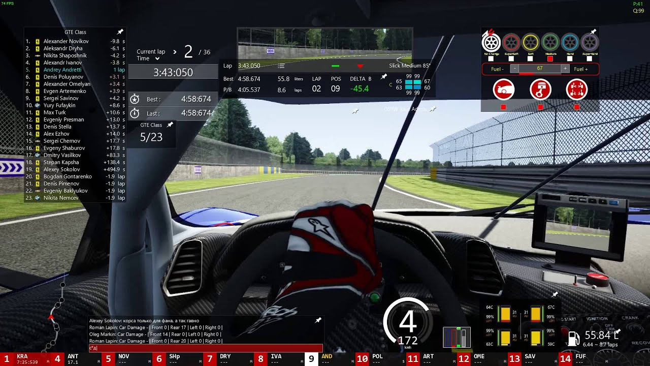 Assetto Corsa. LeMans race. WEC @ OSRW.com - YouTube
