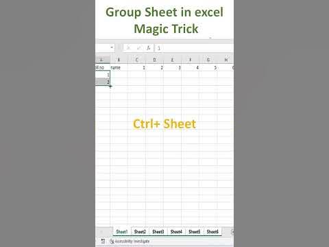 Excel magic trick | Group Sheet in excel | How to fill multiple sheet in excel | Excel shortcut ...