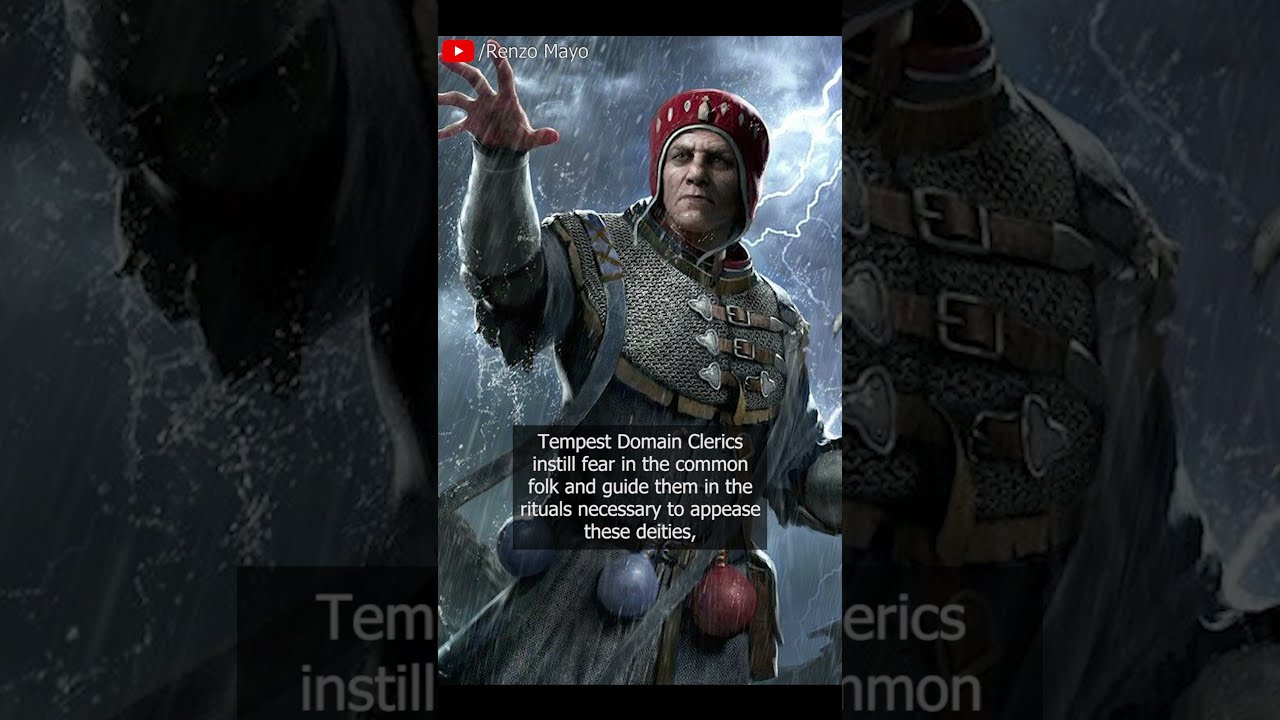The Tempest Domain Cleric | DnD #Shorts - YouTube