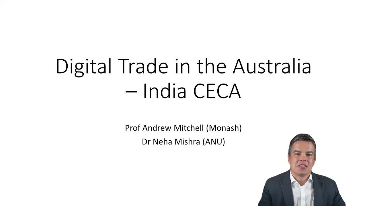 Prof. Andrew Mitchell (Monash) and Dr. Neha Mishra (ANU) on "Digital ...