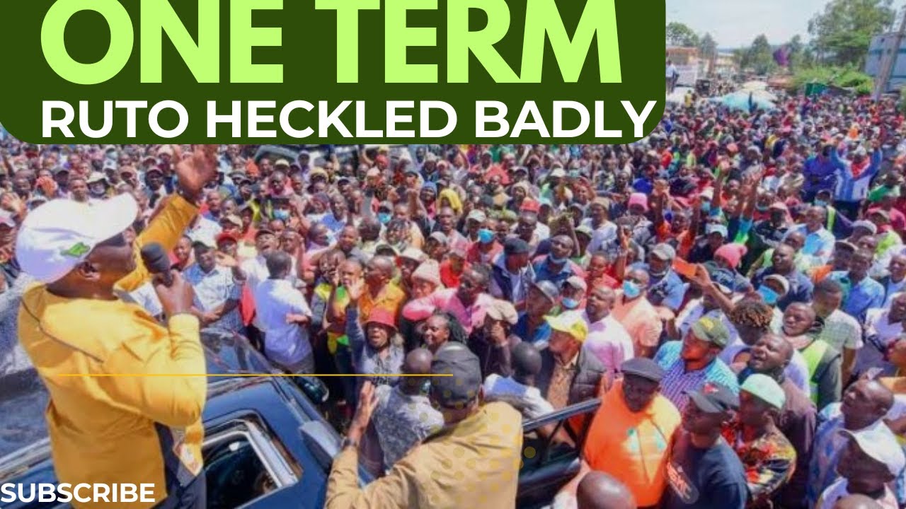 “RUTO HECKLED in UKAMBANI – Locals shout ‘ONE TERM!’ as President tours ...