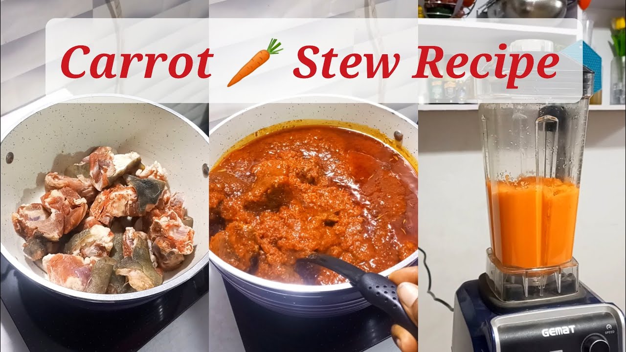 How To Cook Carrot Stew || Non-Tangy Stew Recipe - YouTube