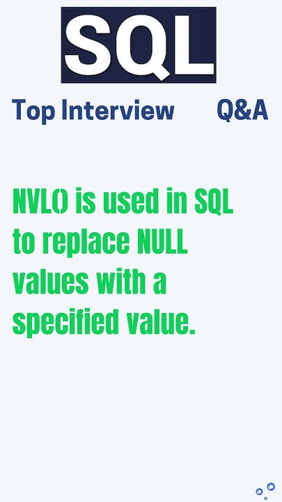 What is NVL() in SQL? #SQL #interview #interviews #facts #learning - YouTube