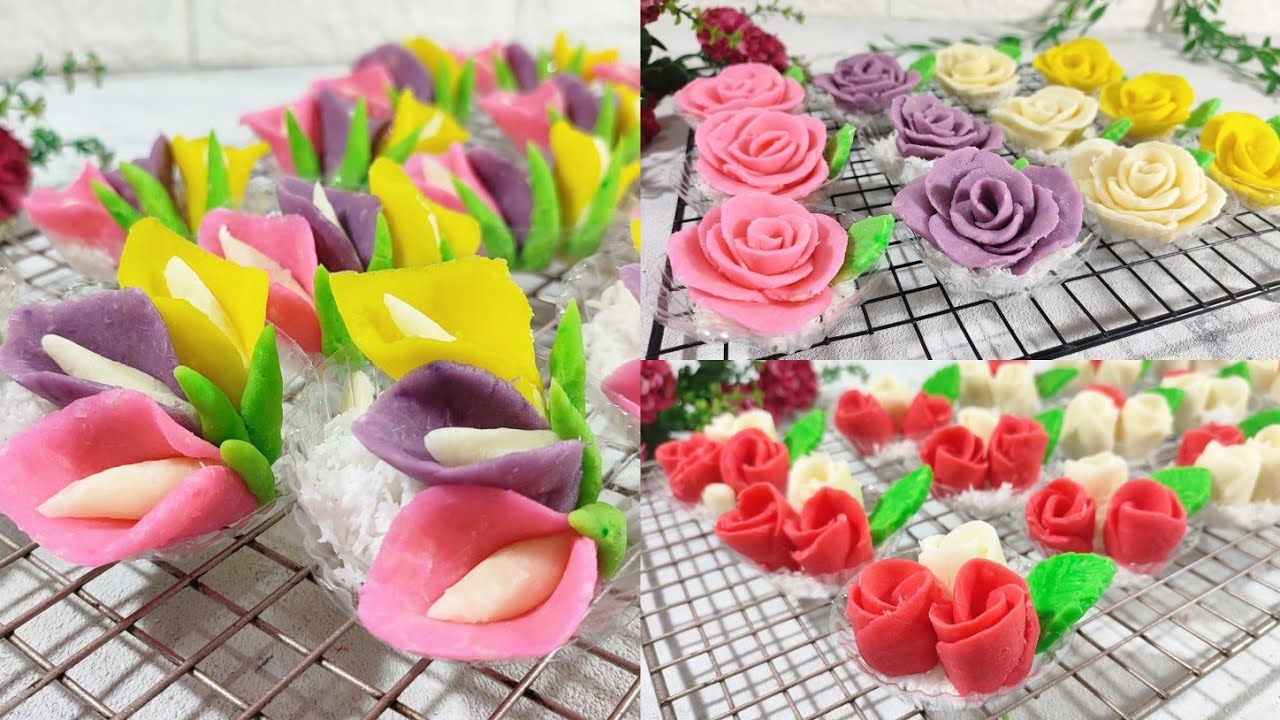 OLAHAN SINGKONG 3 BAHAN‼️ 3 CARA MEMBUAT GETUK SINGKONG BUNGA, SIMPEL ...