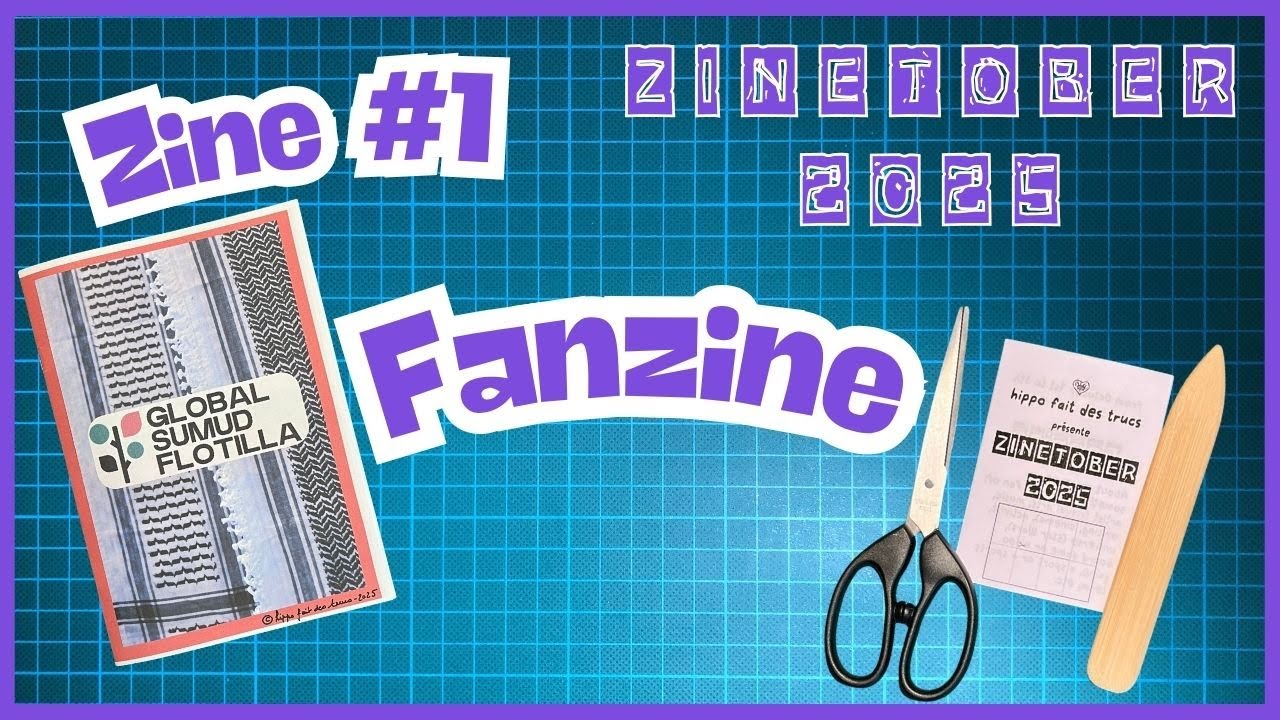 Zinetober 2025 : Prompt #1 : créer un fanzine #zine - YouTube