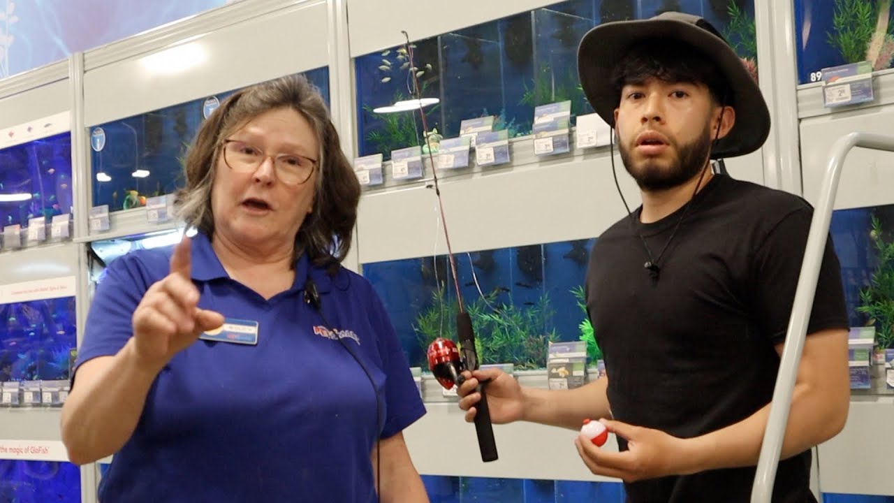Fishing in Pet Stores Prank! - YouTube