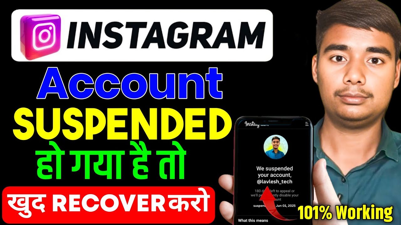 We Suspended Your Account Instagram 180 days Problem | Instagram ...